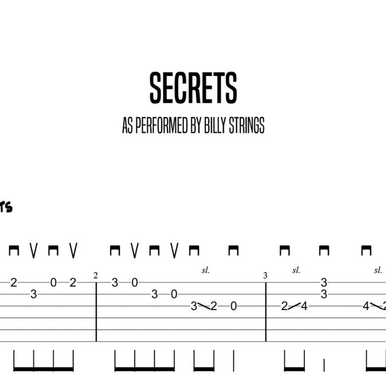 Secrets, Billy Strings (Intermediate) – Lessons With Marcel