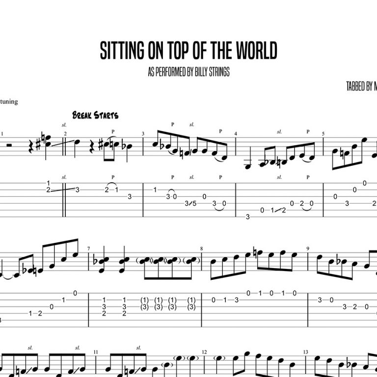 Sitting on Top of the World, Billy Strings (Intermediate) – Lessons With Marcel