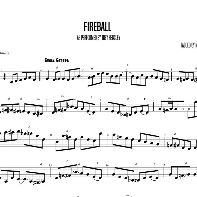 Fireball, Trey Hensley (Advanced) | Lessons With Marcel