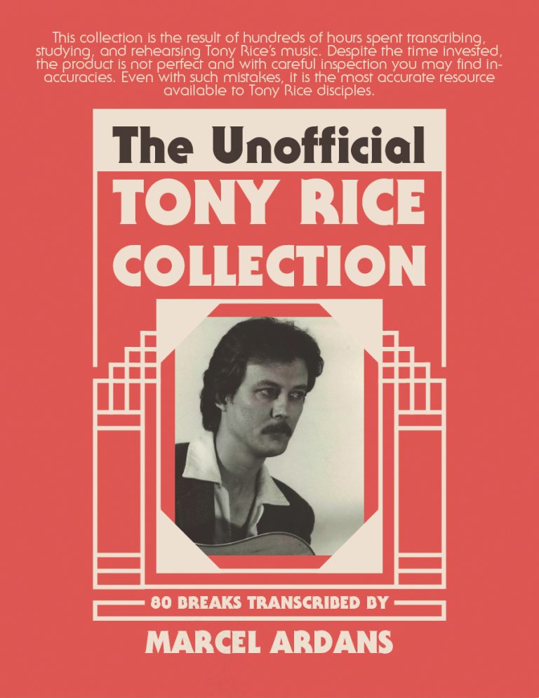The Unofficial Tony Rice Collection, Tab Book | Lessons With Marcel