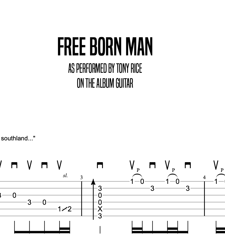 Freeborn Man, Tony Rice (Advanced) | Lessons With Marcel