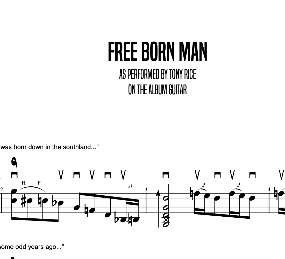 Freeborn Man, Tony Rice (Advanced) | Lessons With Marcel