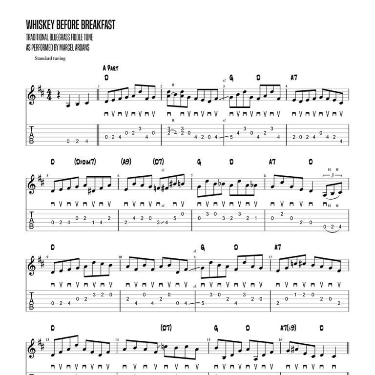 Marcel’s Excessive Fiddle Tunes, Tab Book | Lessons With Marcel